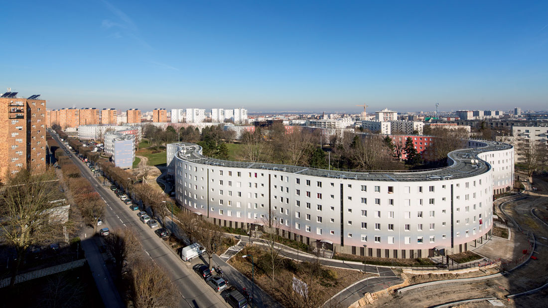 Pantin (93) - Le Serpentin, quartier des Courtillières Réhabilitation ...